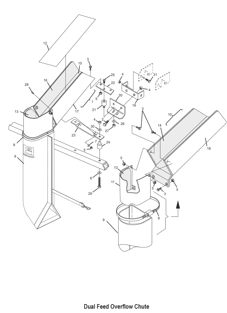 Dual Feed Overflow Chute - smcelectronic